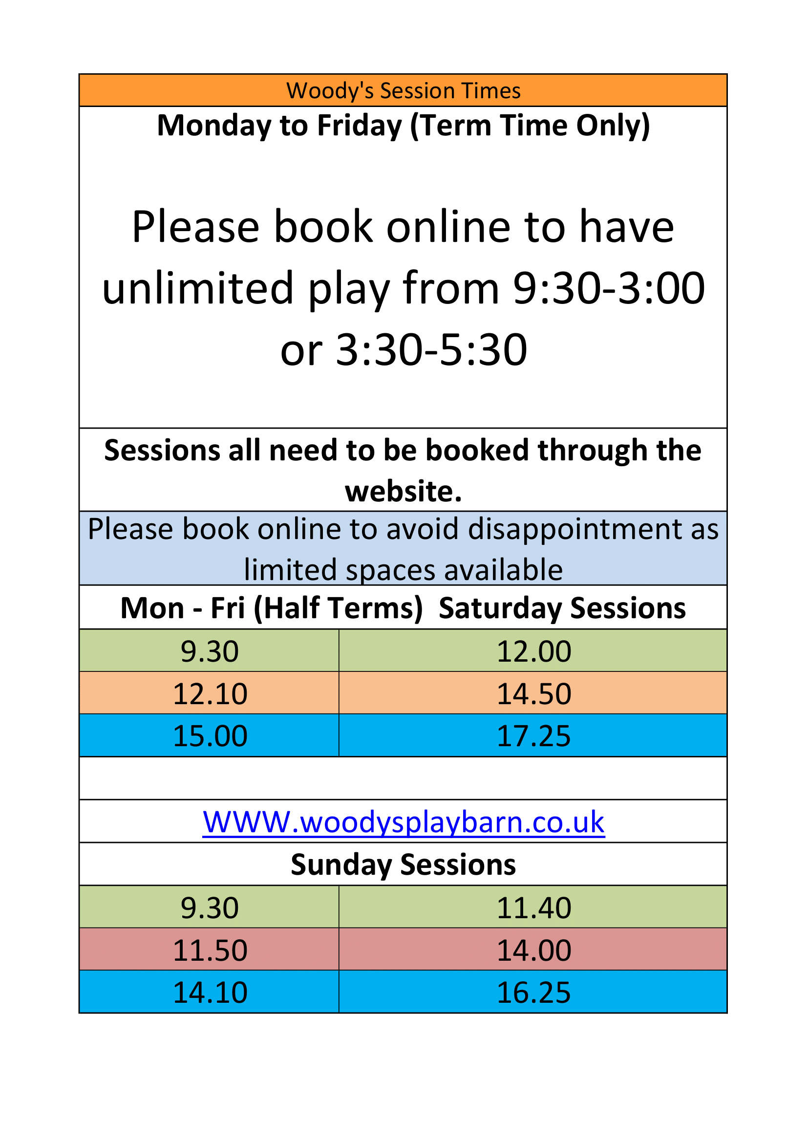 Woody’s Play Barn | Your Local Soft Play Centre